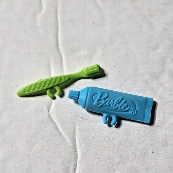 Mattel | Toys | Barbie Doll Blue Toothpaste Green Toothbrush Mattel ...